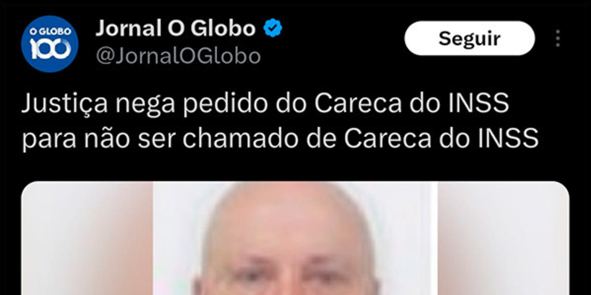 Não Chame O Careca Do INSS De Careca Do INSS - Não Intendo